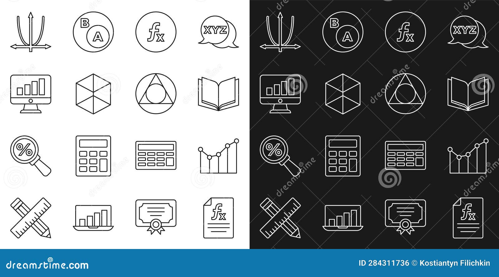 Set Line Function Mathematical Symbol, Graph, Schedule, Chart, Diagram, Open Book, Geometric ...