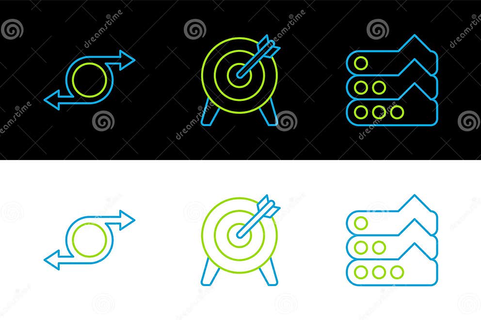 Set Line Graph, Chart, Diagram, Arrow and Target Icon. Vector Stock ... Set Line Graph, Chart, Diagram, Arrow and Target Icon. Vector Stock ...