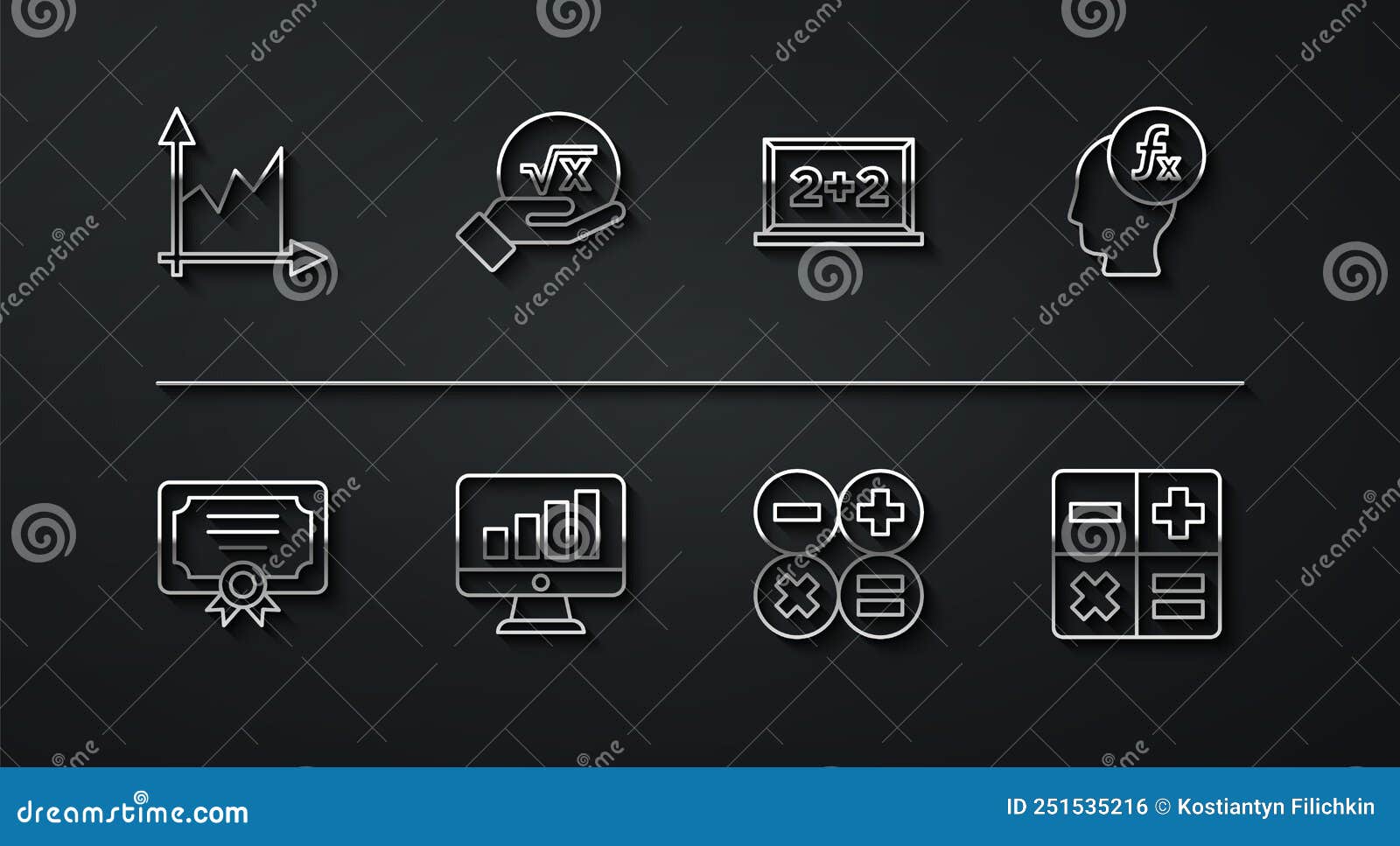 Set Line Graph Schedule Chart Diagram Certificate Template
