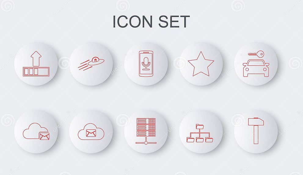 Set Line Hammer, Cloud Mail Server, Mobile Recording, Folder Tree ...