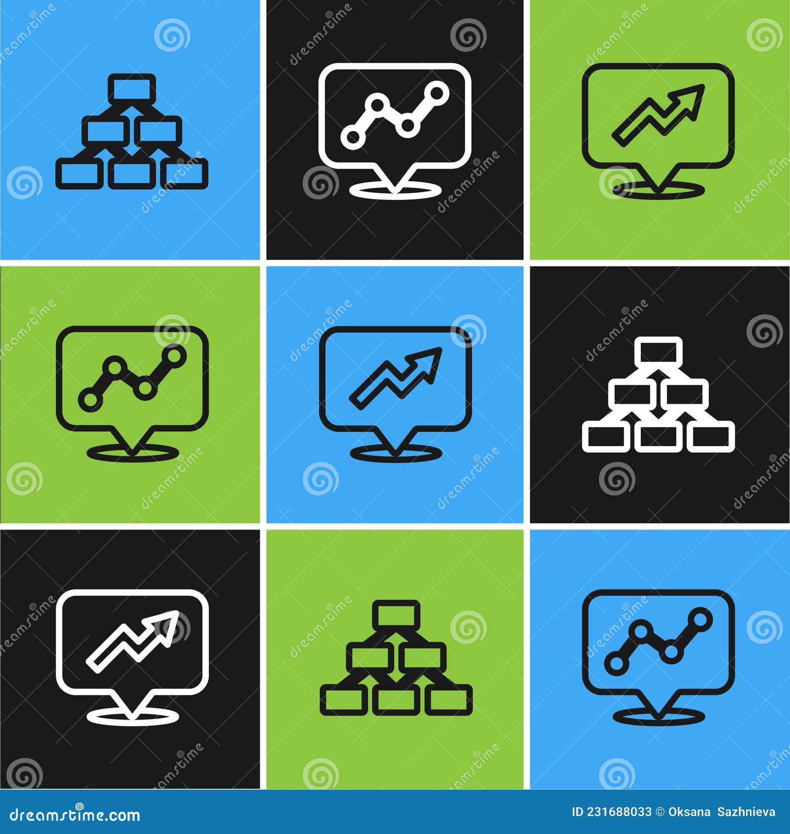 Set Line Hierarchy Organogram, Financial Growth and Graph Chart ... Set Line Hierarchy Organogram, Financial Growth and Graph Chart ...