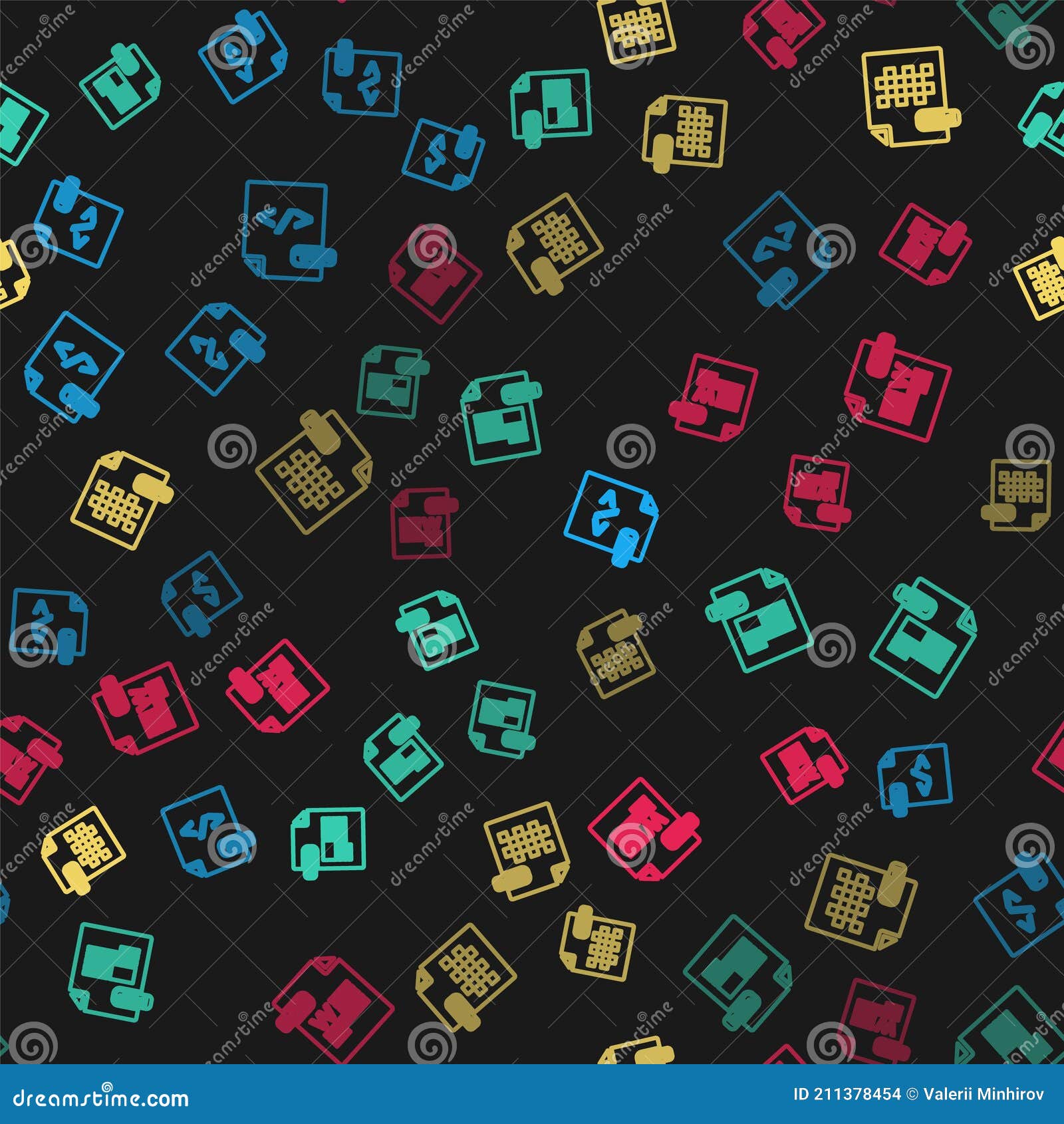 Set Line HTML File Document, PDF, PNG and DOC on Seamless Pattern ... Set Line HTML File Document, PDF, PNG and DOC on Seamless Pattern ...