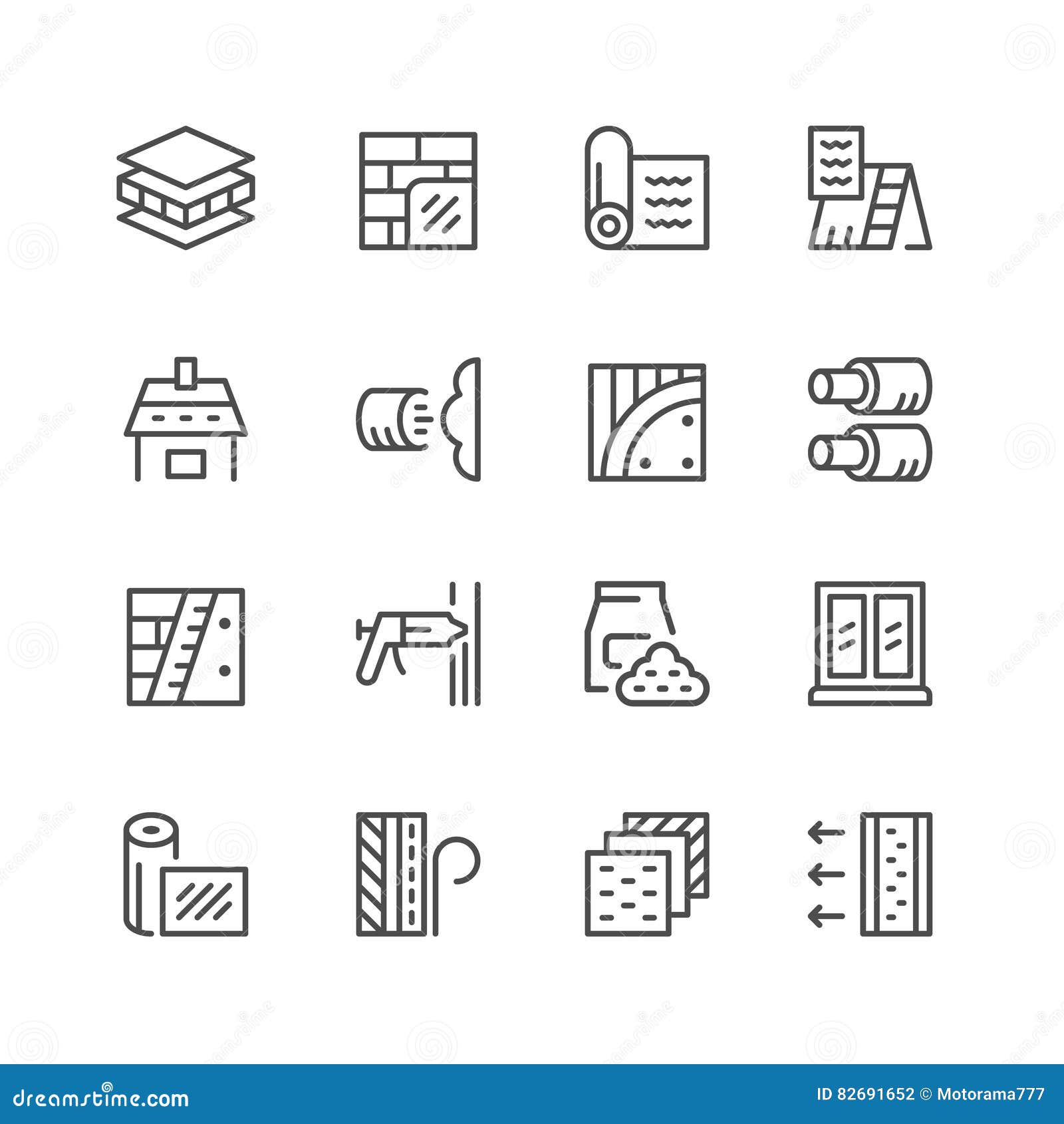 Set Line Icons of Insulation Stock Vector - Illustration of insulate ...