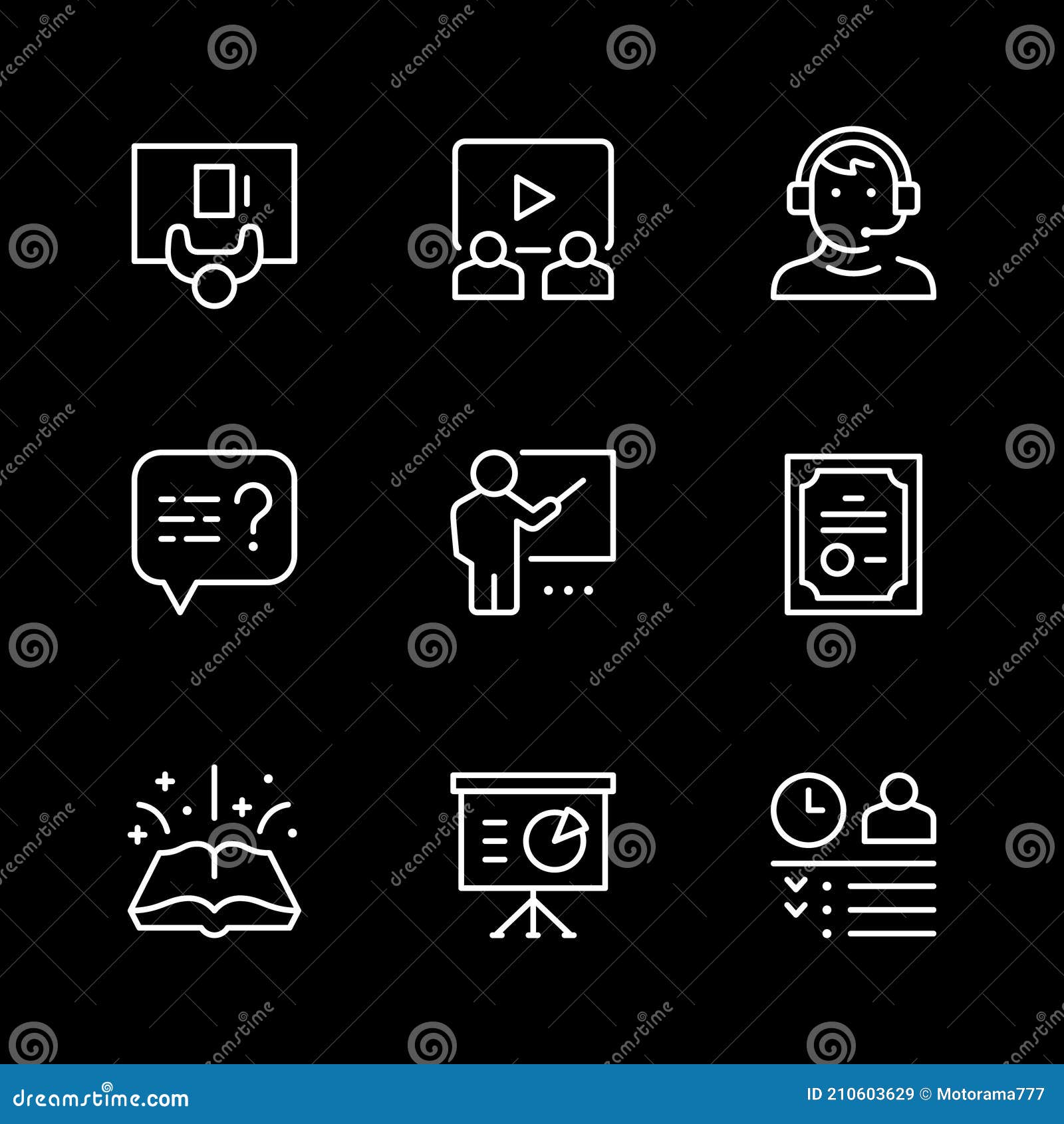 Training Question Charts Icon. Simple Business Indoctrination Icons For ...