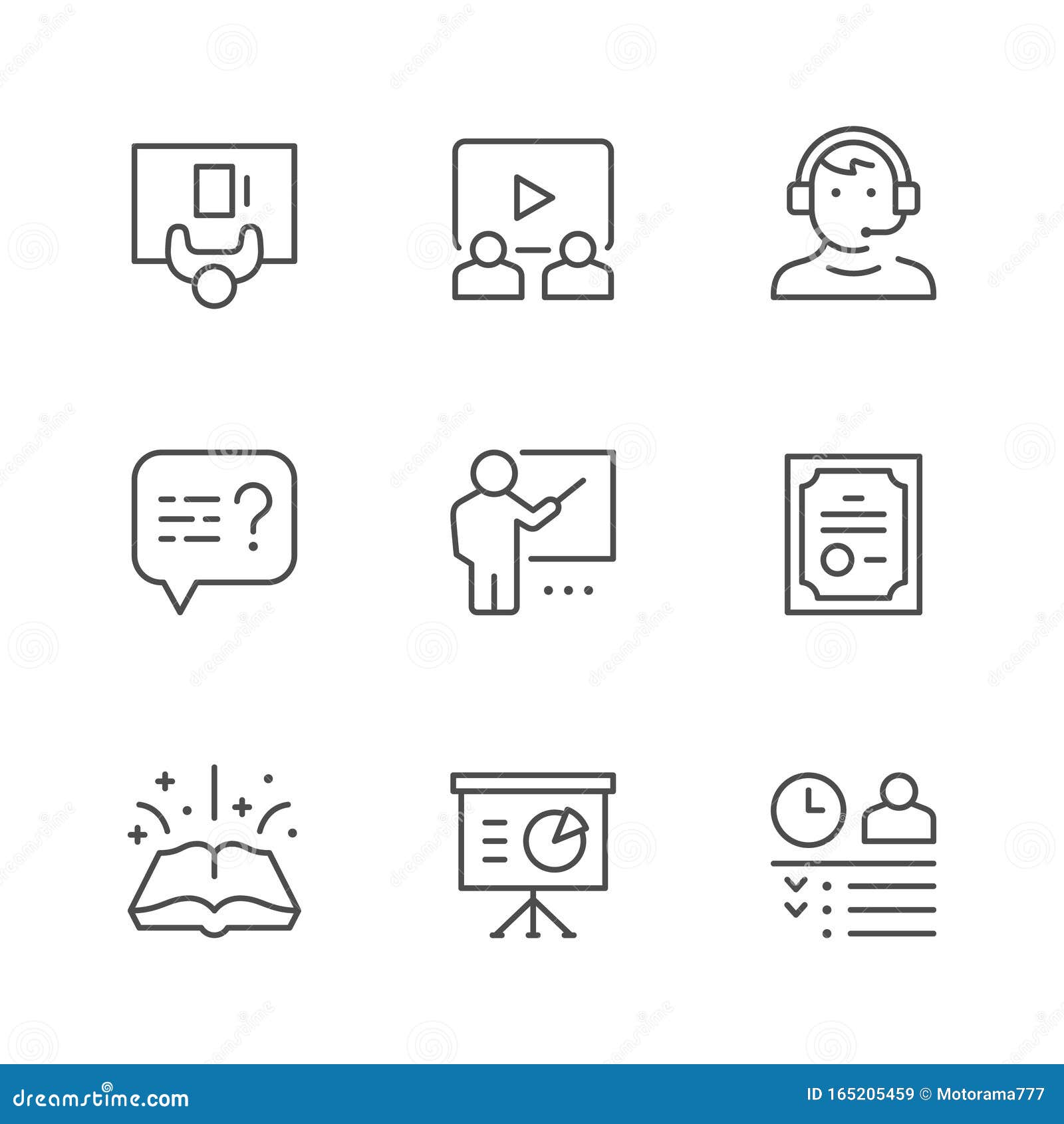 Training Question Charts Icon. Simple Business Indoctrination Icons For ...