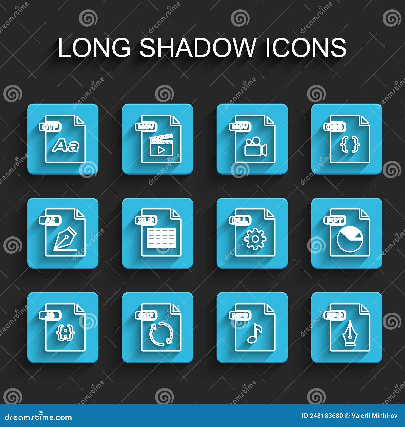 Set Line Js File Document Gif Otf Mp3 Eps Xls Ppt Y Dll Icono. Vector ... Set Line Js File Document Gif Otf Mp3 Eps Xls Ppt Y Dll Icono. Vector ...