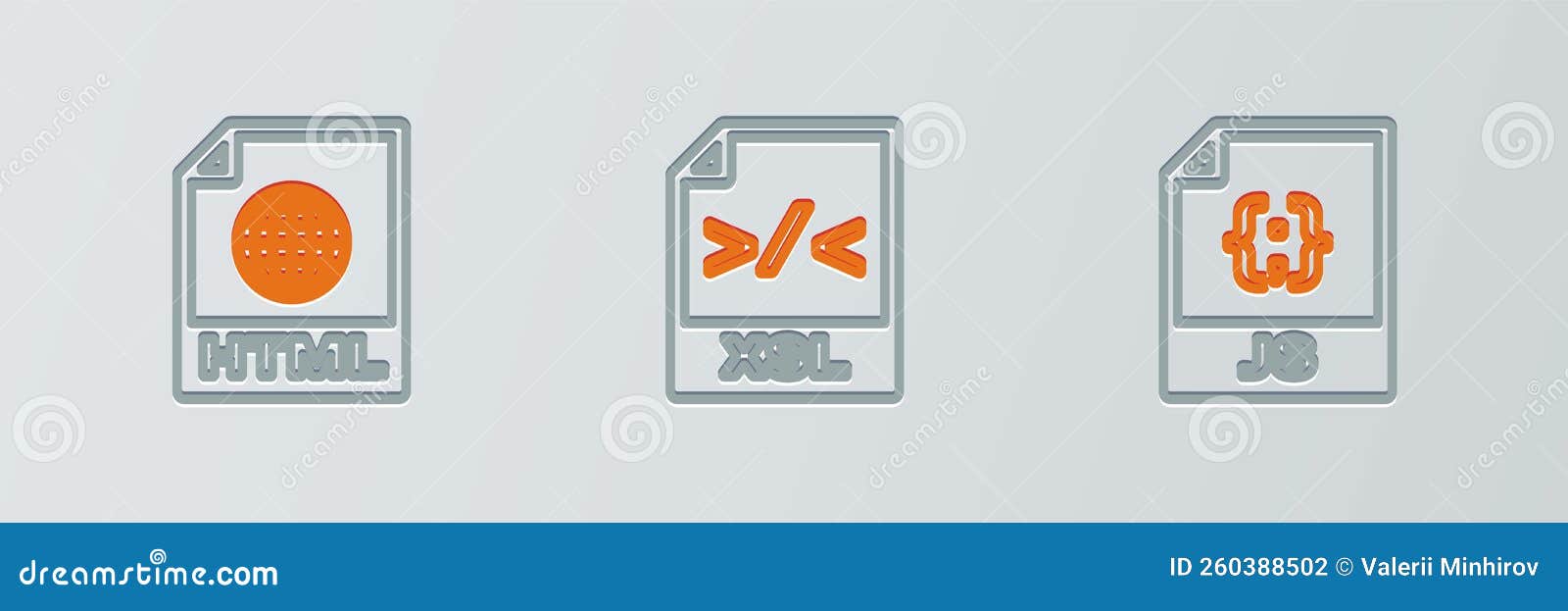 Set Line JS File Document, HTML and XSL Icon. Vector Stock Vector ... Set Line JS File Document, HTML and XSL Icon. Vector Stock Vector ...