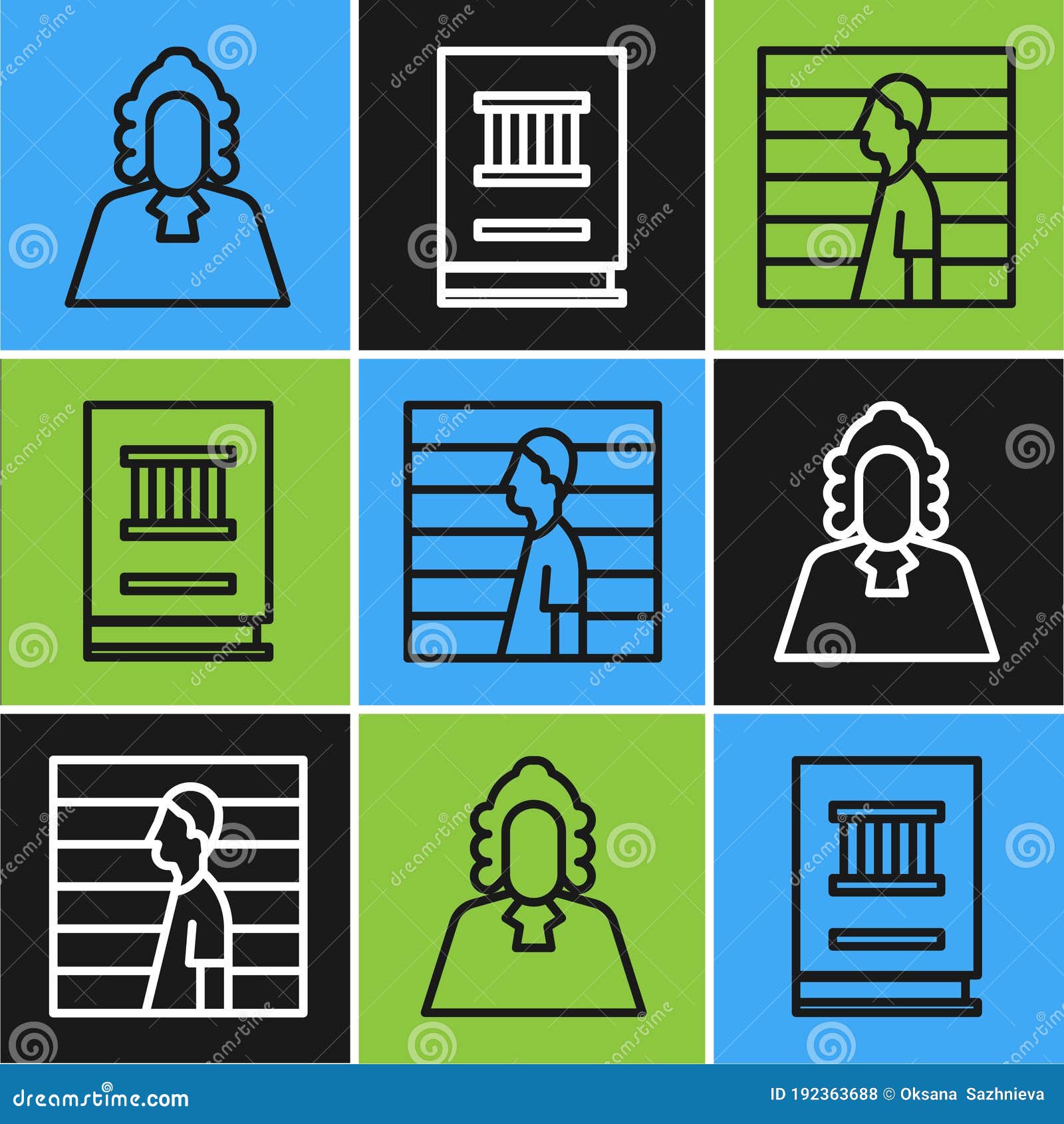 Line Judge Gavel Icon Isolated On White Background. Gavel For ...