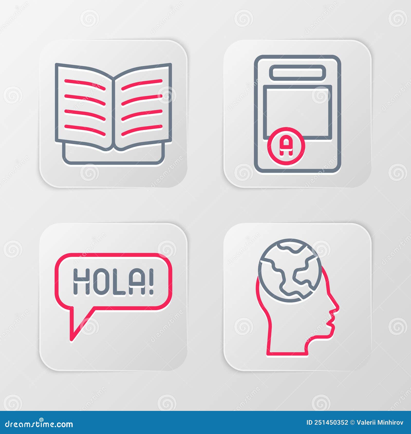 Set Line Learning Foreign Languages, Hola Different, Exam Sheet with a ...