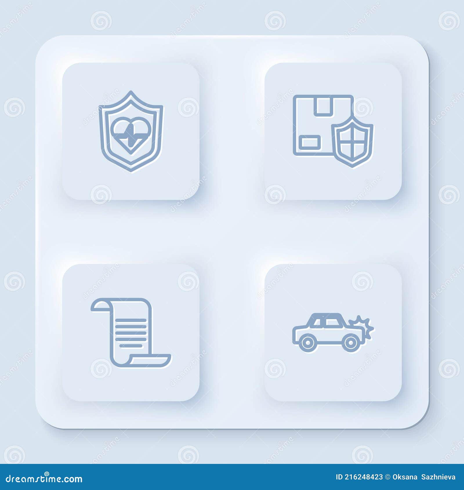 Set Line Life Insurance with Shield, Delivery Security, Document and ...