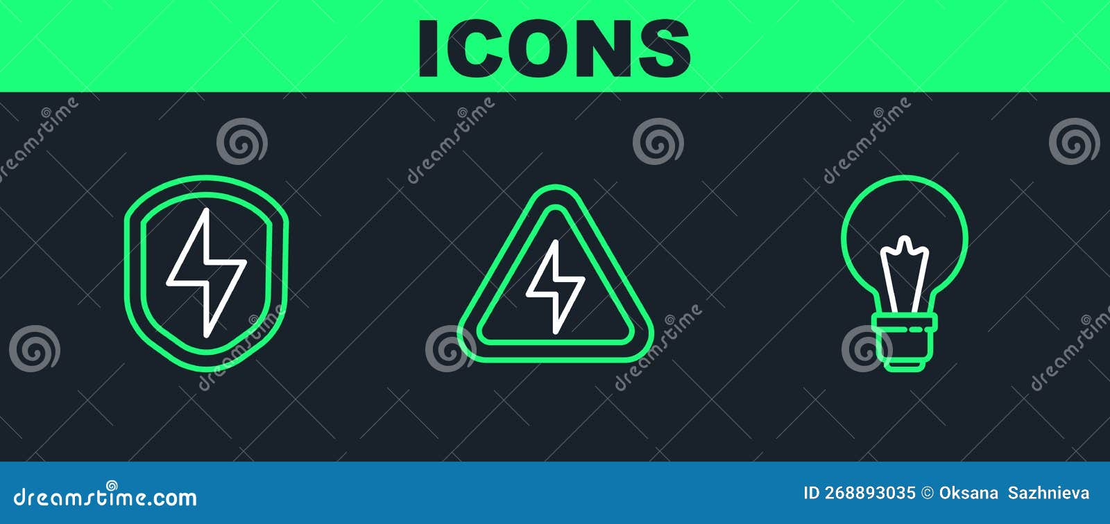 Shield, Lightning Icon On White Background. Can Be Used For Web, Logo ...