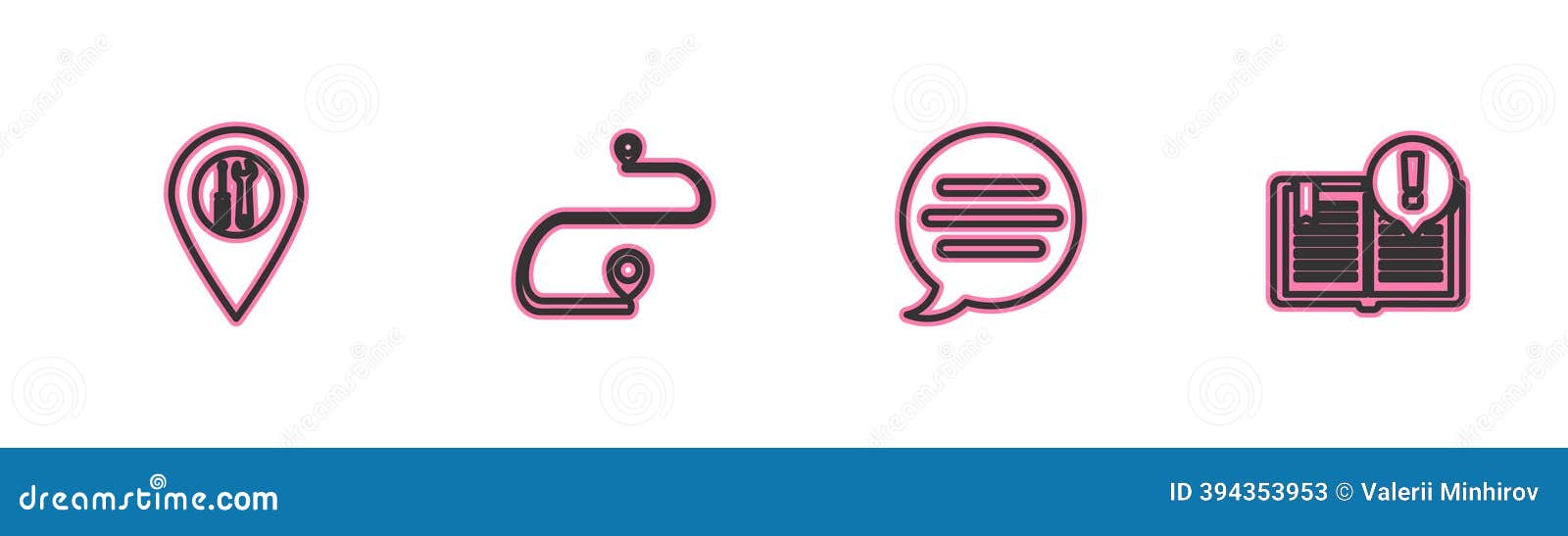 Interesting Facts Line Icon. Exclamation Mark Sign. Vector ...