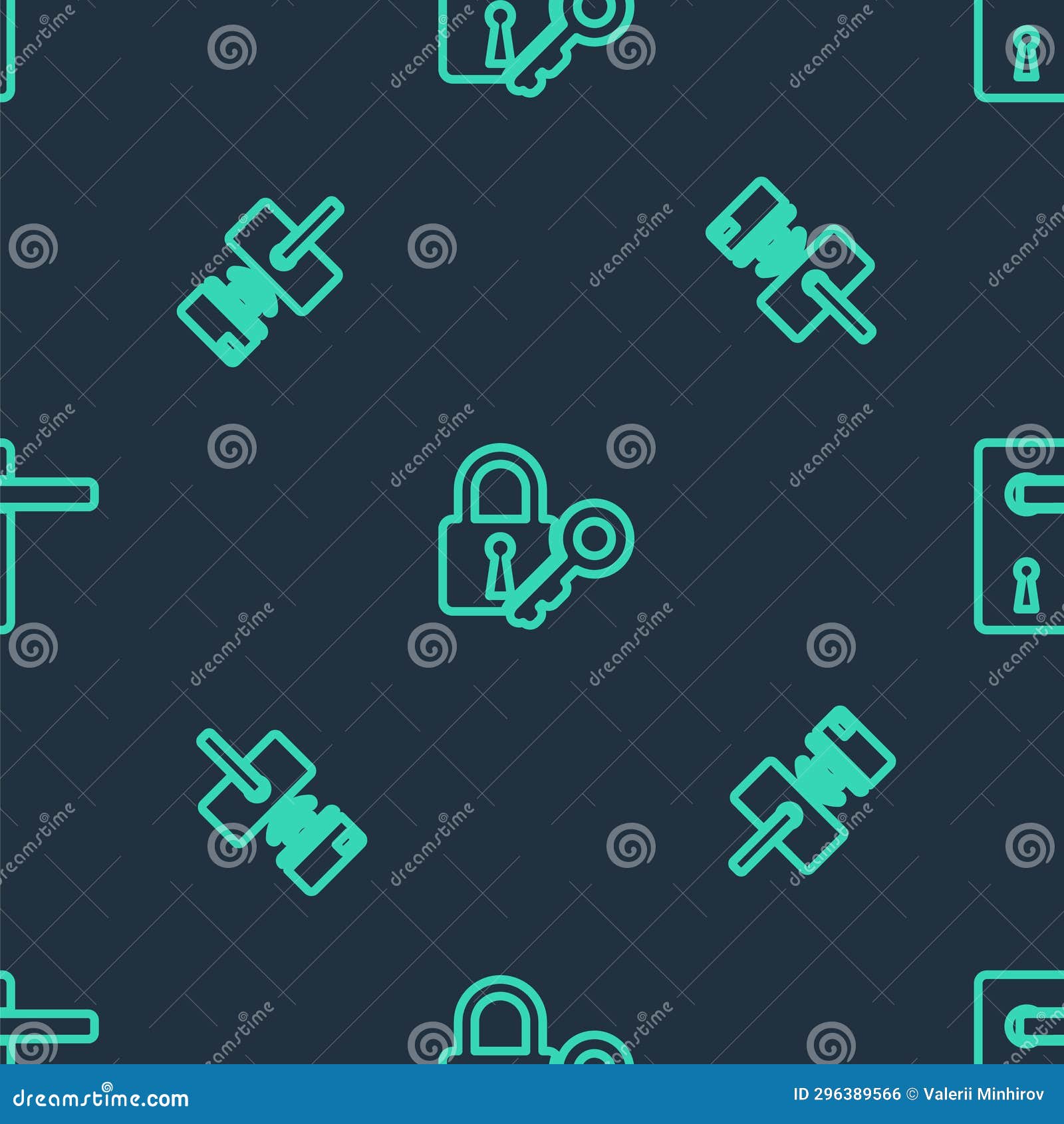 Set Line Lock and Key, Digital Door Lock with Wireless and Door Handle ...