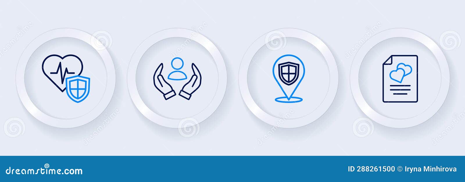 Set Line Marriage Contract, Location Shield, Life Insurance and with ...