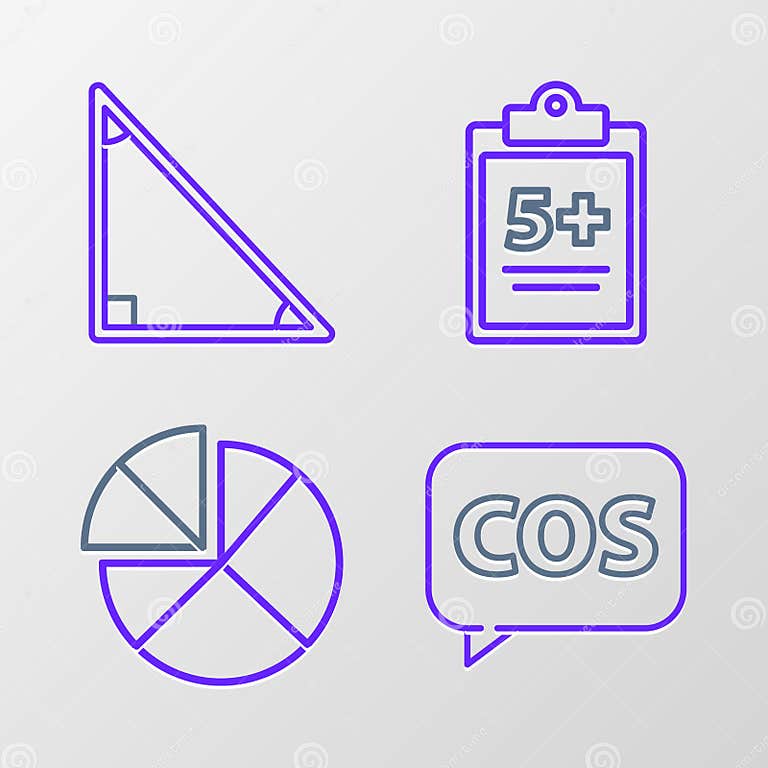 Set Line Mathematics Function Cosine, Graph, Schedule, Chart, Diagram ...