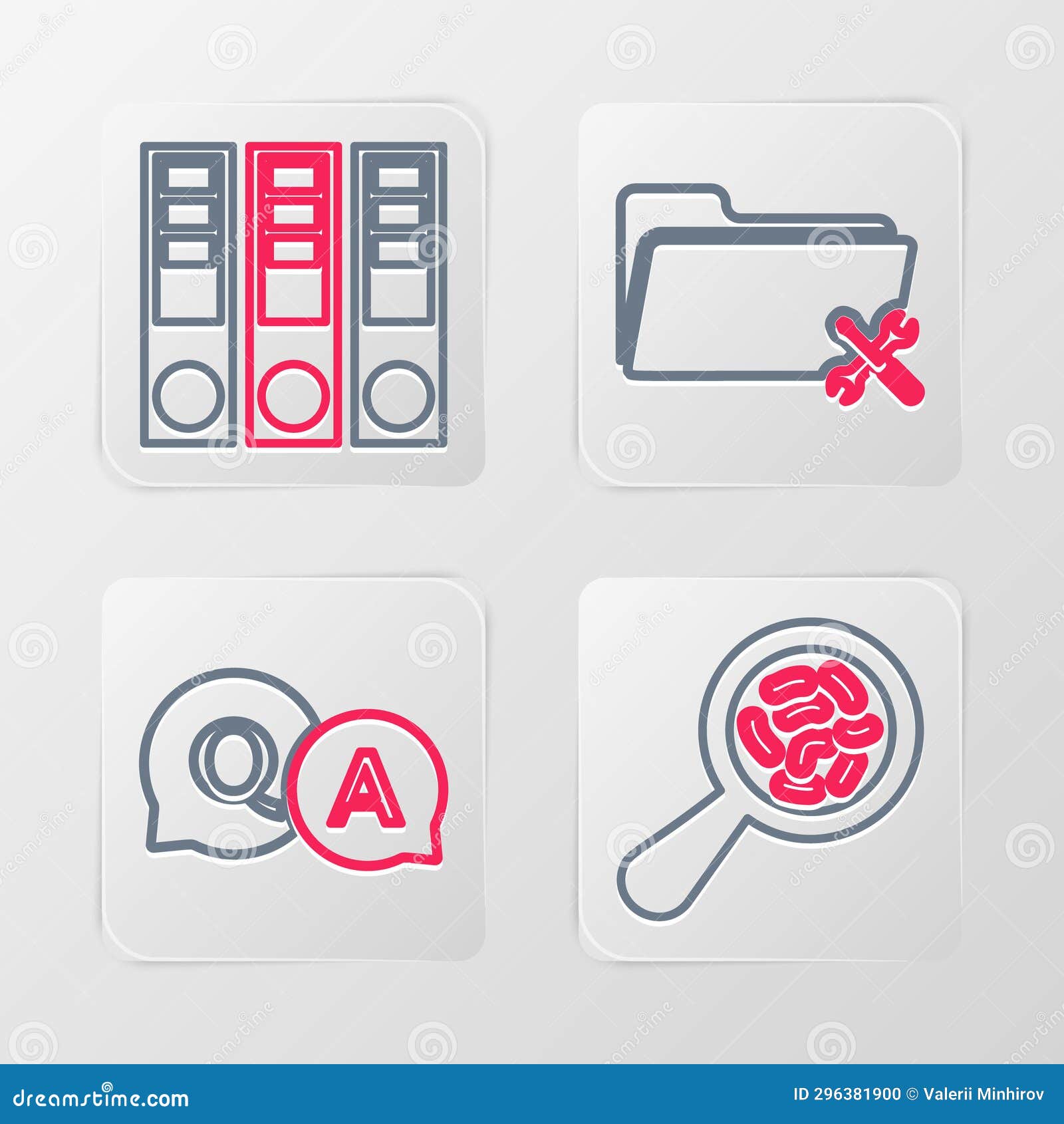 Magnifier Question Mark Outline Icon. Symbol, Logo Illustration For ...