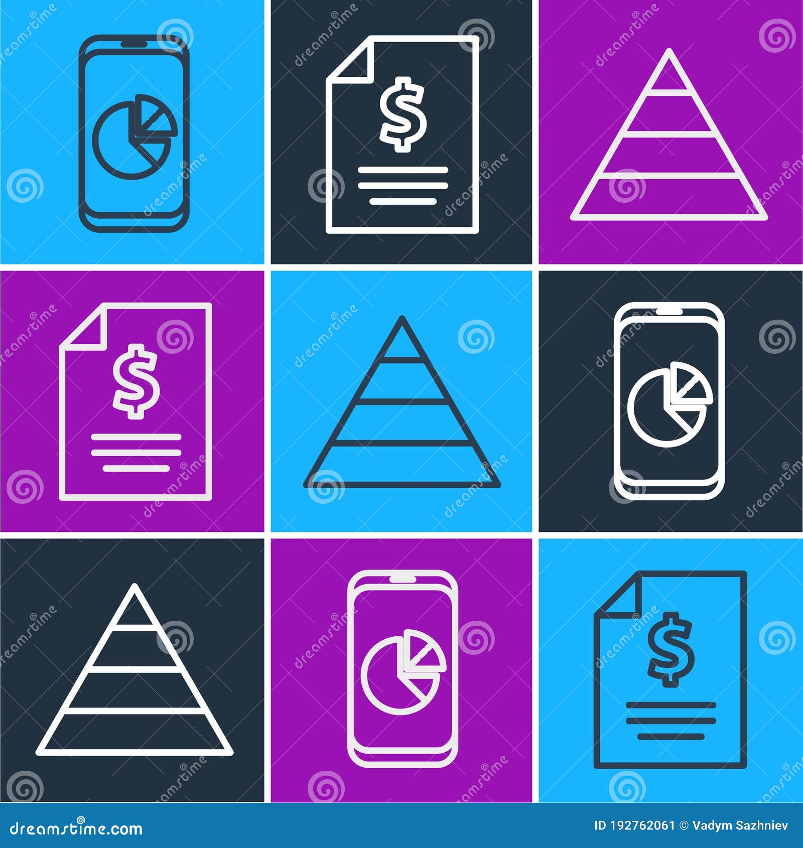 Org Chart Pyramid Chart Drawn On Sticky Notes Stock Photo ...