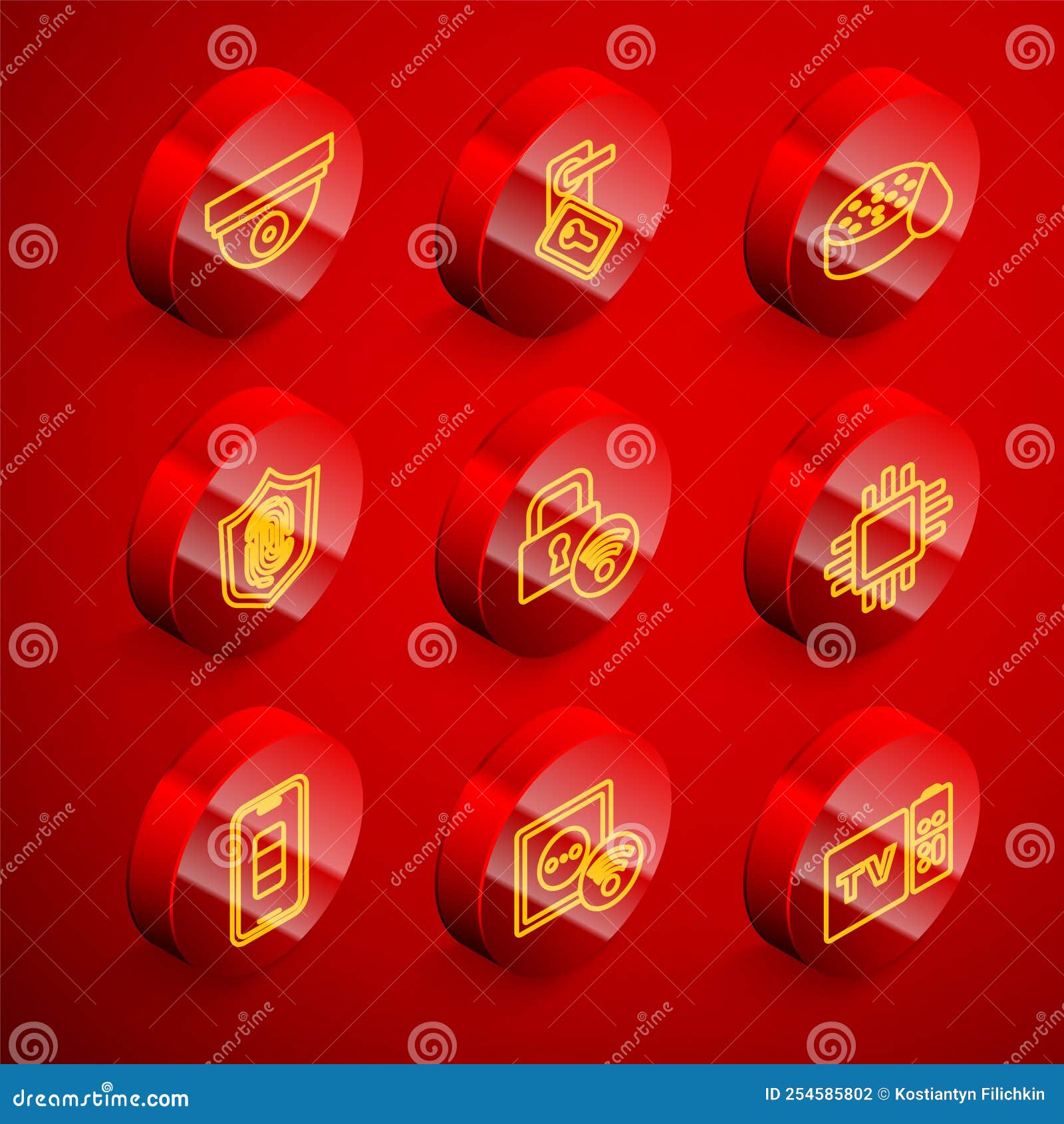 Set Line Motion Sensor, Digital Door Lock, Water, Fingerprint ...