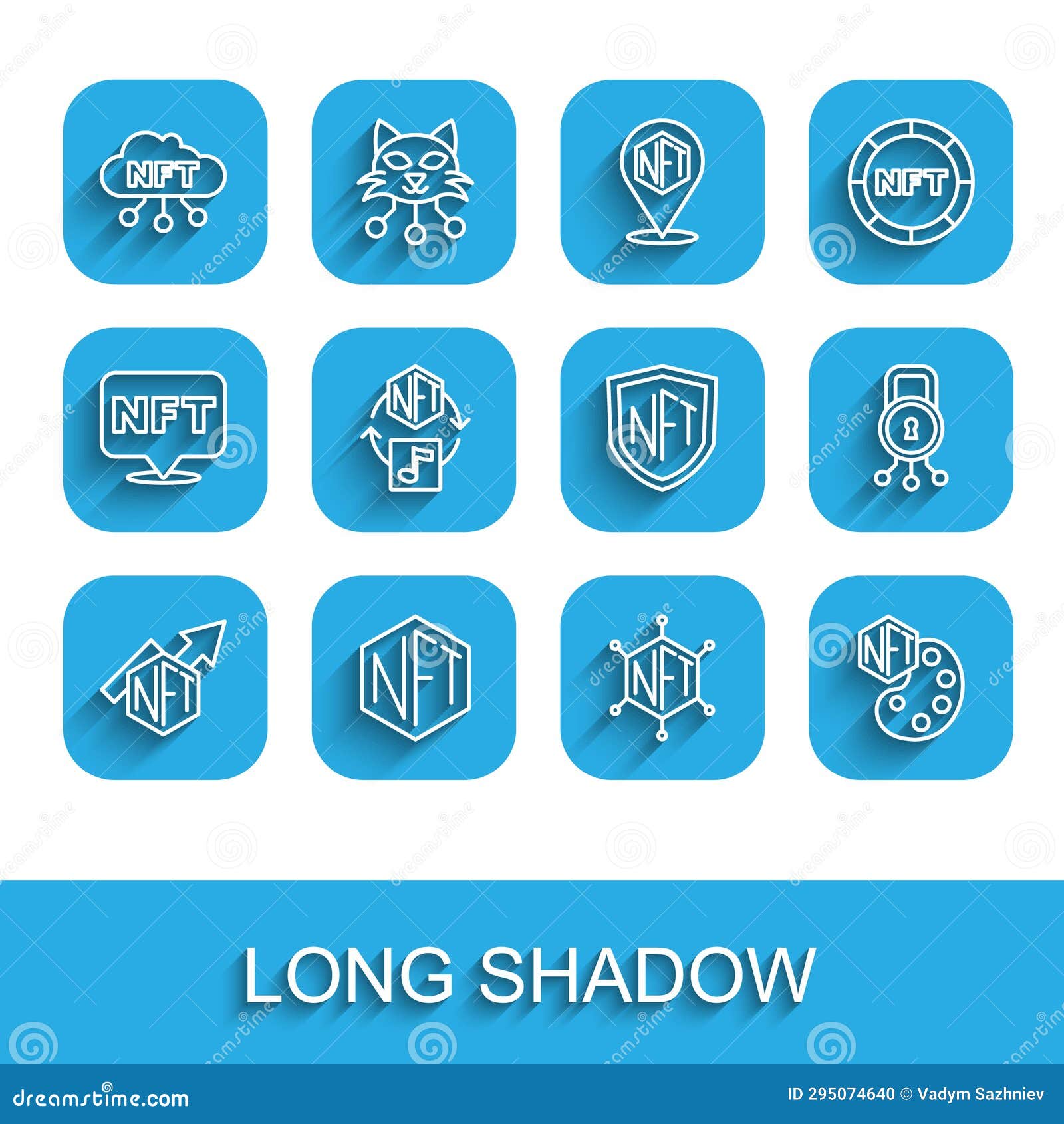 Set Line NFT Growth Bar Chart, Digital Crypto, Cloud, Blockchain ...