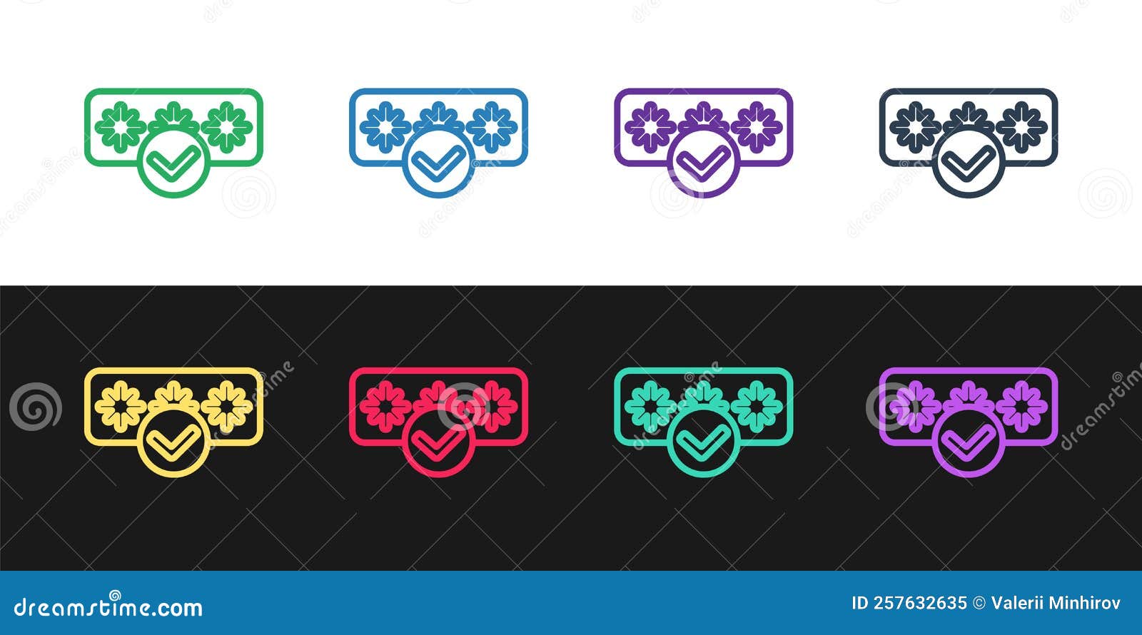 Set Line Password Protection and Safety Access Icon Isolated on Black ...