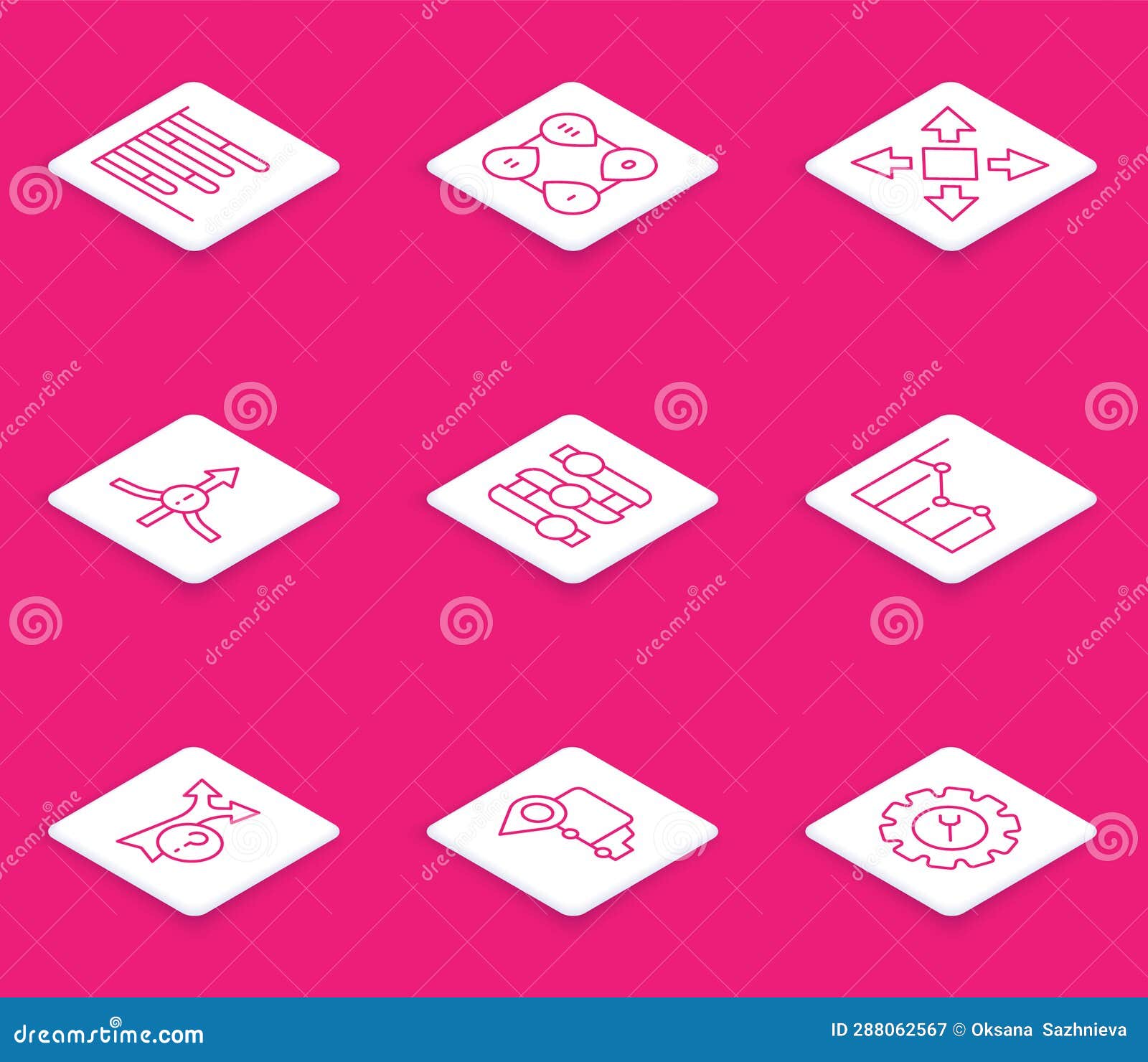 Set Line Pie Chart Infographic, Infographic Element, Many Ways ...