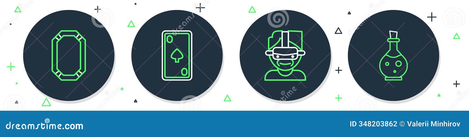 A Bottle With A Magic Elixir. Sketch. Vector Illustration. Coloring ...