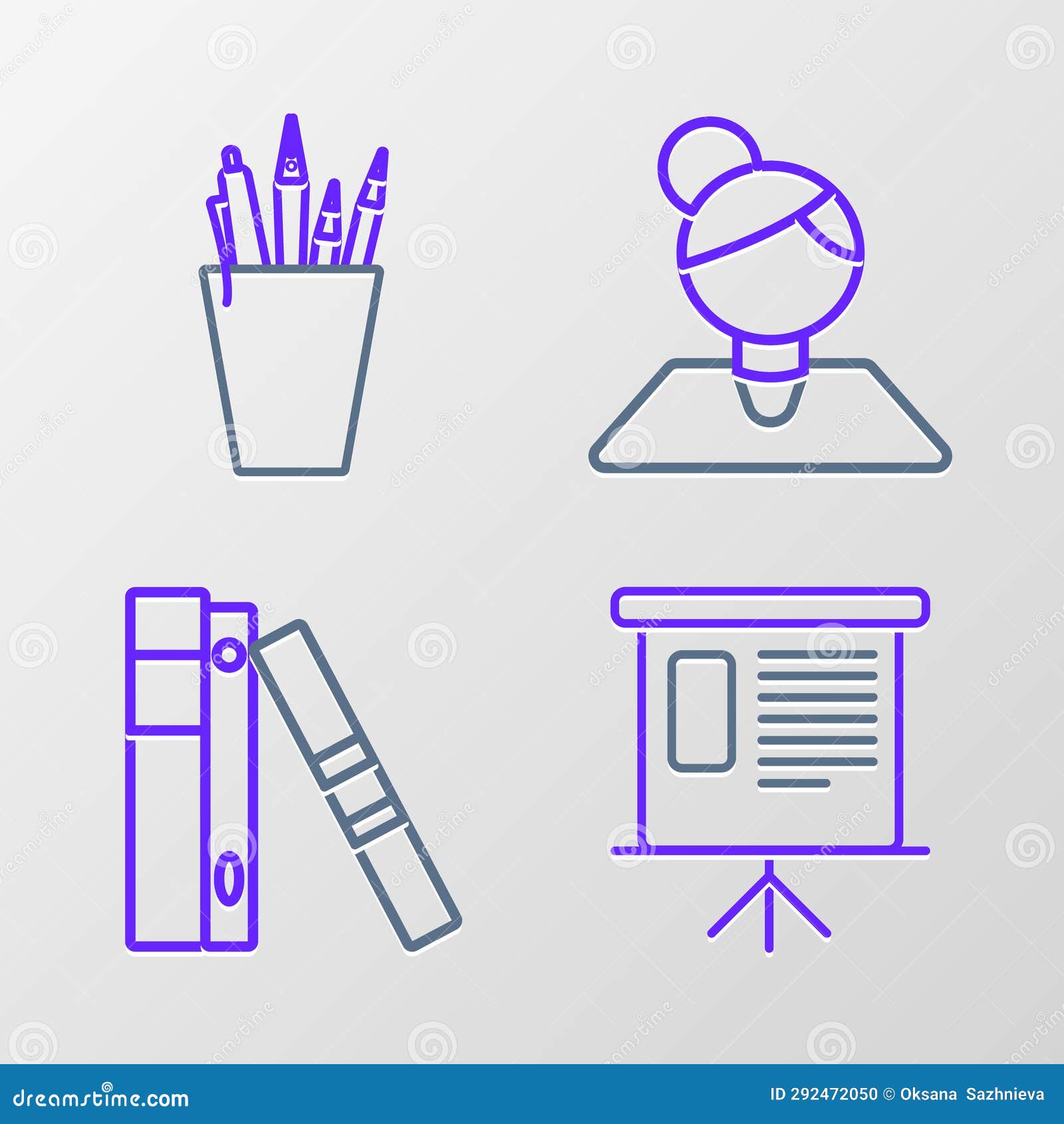 Line Presentation Board With Graph, Schedule, Chart, Diagram ... Line Presentation Board With Graph, Schedule, Chart, Diagram ...
