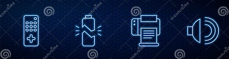 Set Line Printer, Remote Control, Broken Battery and Speaker Volume ...