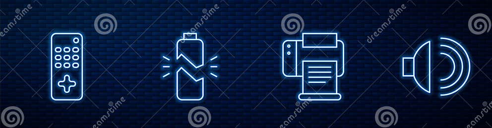 Set Line Printer, Remote Control, Broken Battery and Speaker Volume ...