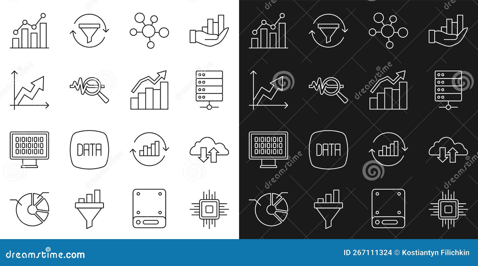 Set Line Processor CPU, Cloud Download and Upload, Server, Mind Map ... Set Line Processor CPU, Cloud Download and Upload, Server, Mind Map ...