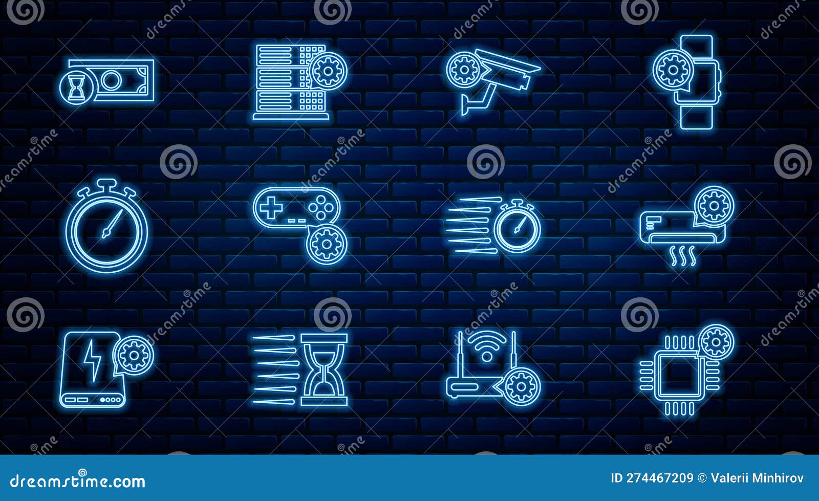 Set Line Processor Setting, Air Conditioner, Security Camera, Gamepad ... Set Line Processor Setting, Air Conditioner, Security Camera, Gamepad ...