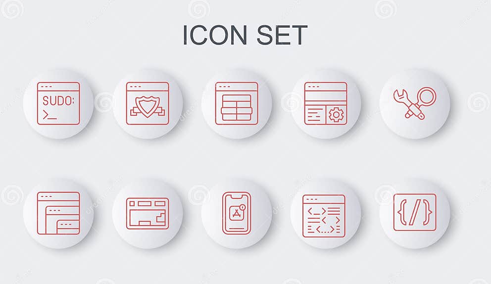 Set Line Programming Language Syntax, Software, MySQL Code, Code Terminal, Browser with Shield ...