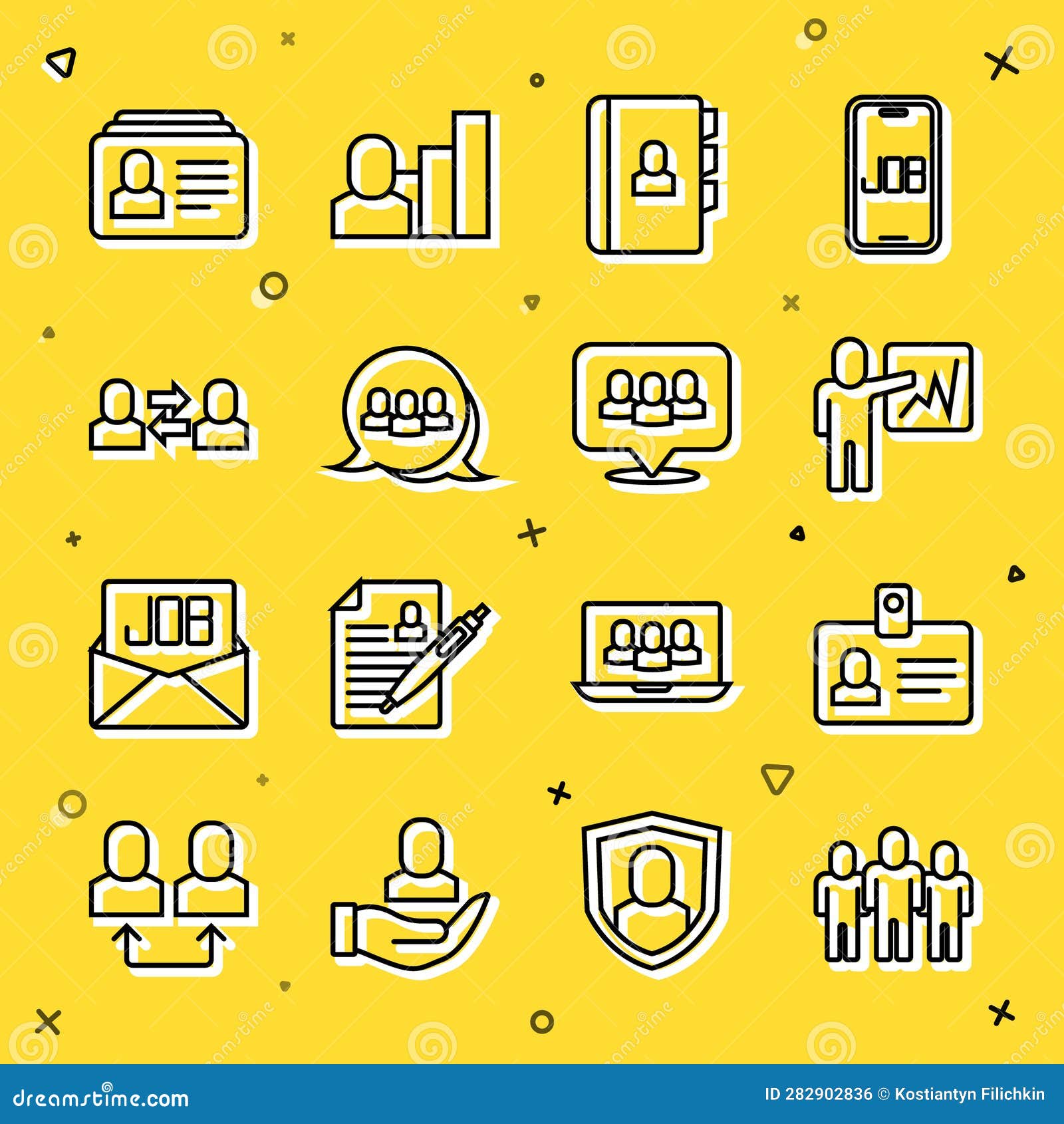 Set Line Project Team Base, Identification Badge, Leader of of ...