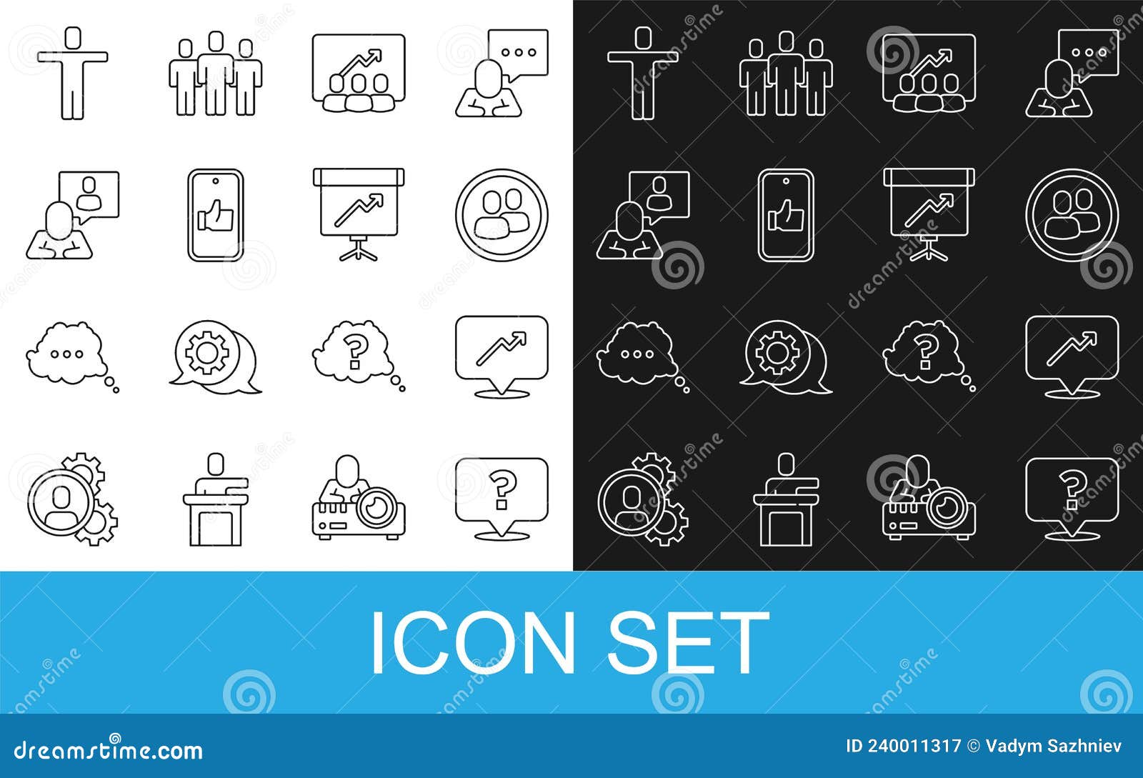 Set Line Question Mark, Graph, Schedule, Chart, Project Team Base, Hand ...