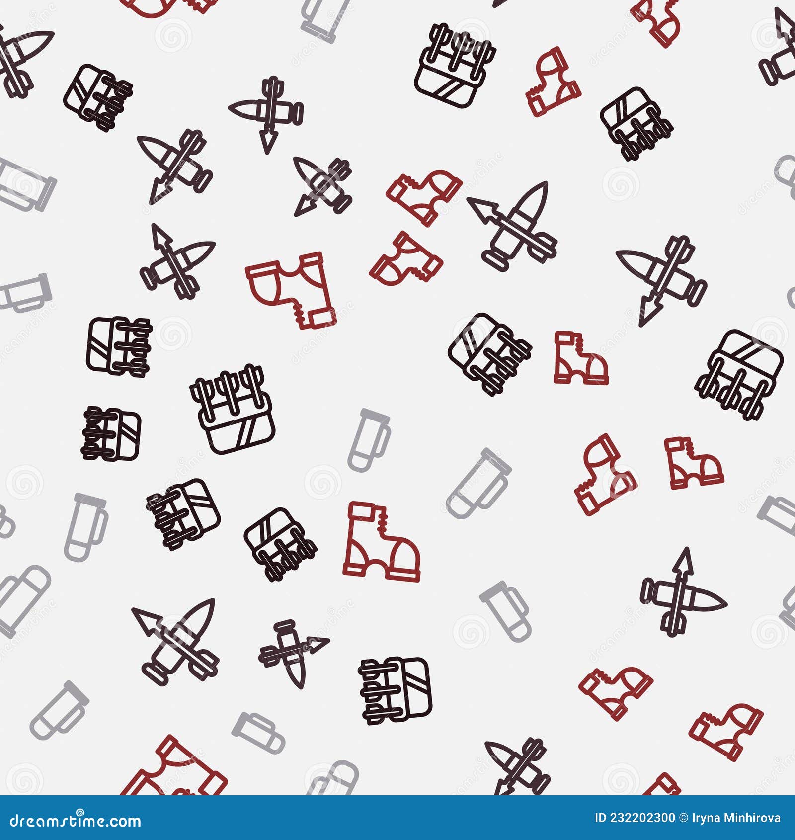 Set Line Quiver with Arrows, Crossed Bullet, Thermos Container and ...