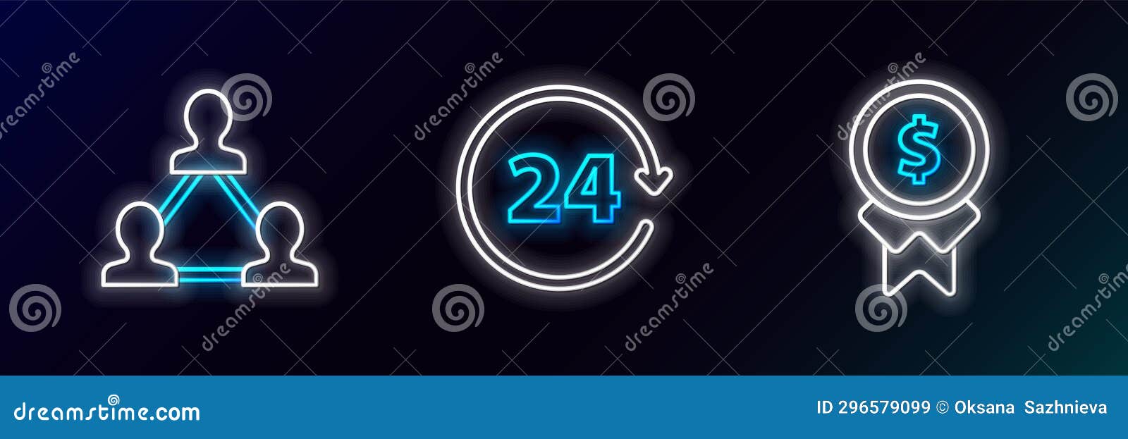 Set Line Reward for Good Work, Project Team Base and Clock 24 Hours ...