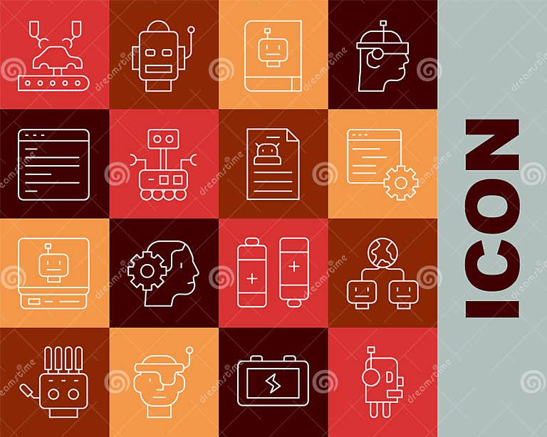 Set Line Robot, Artificial Intelligence, Computer Api Interface, User Manual, Robotic Robot Arm ...