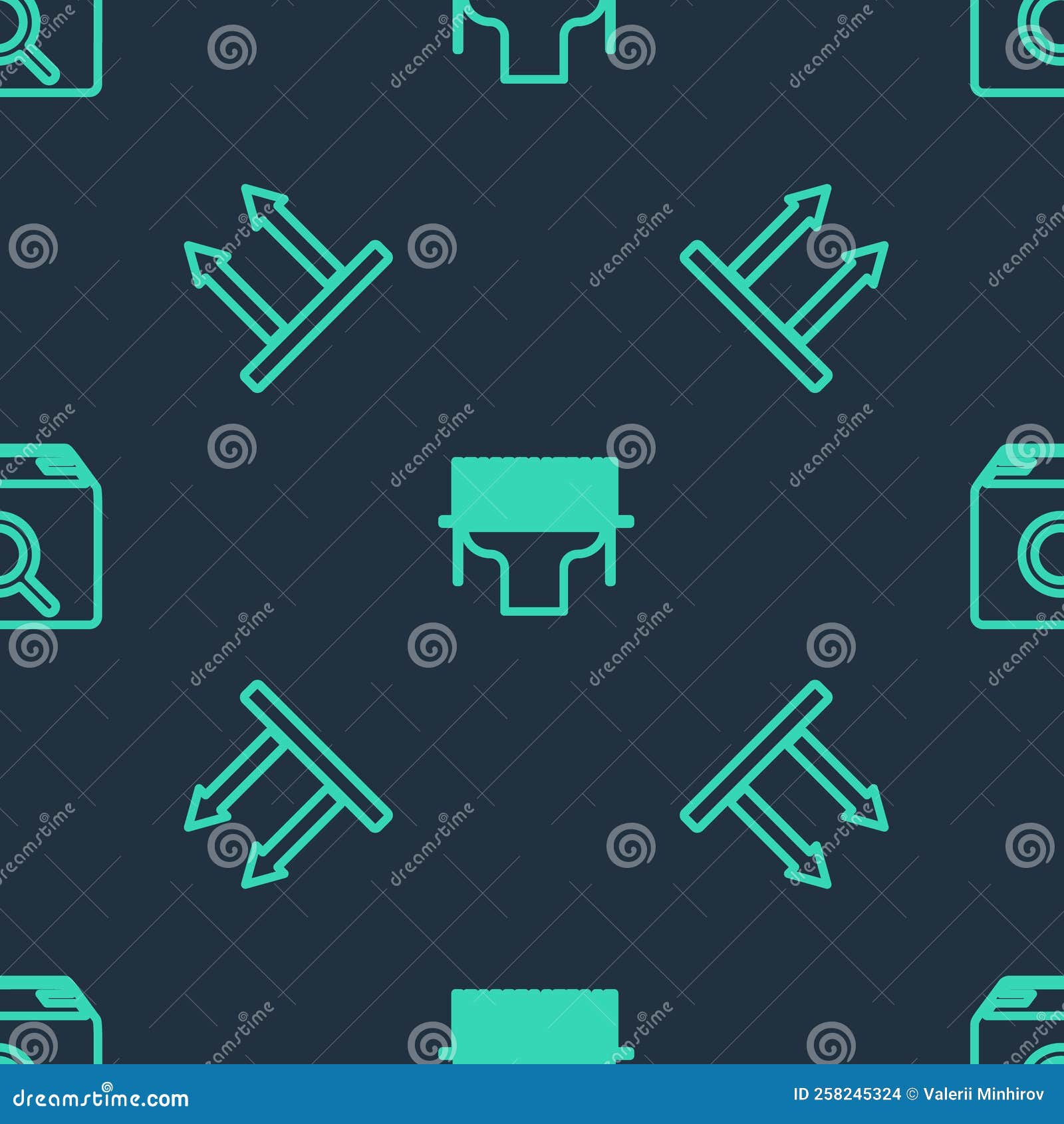 Set Line Scanner Scanning Bar Code, this Side Up and Search Package on ...