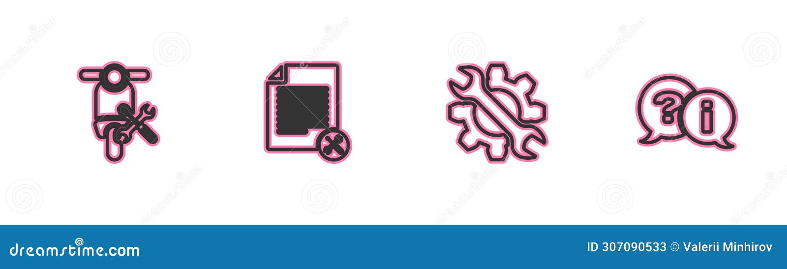 Document Question Mark Icon With Lock On Dark Background Royalty-Free ...