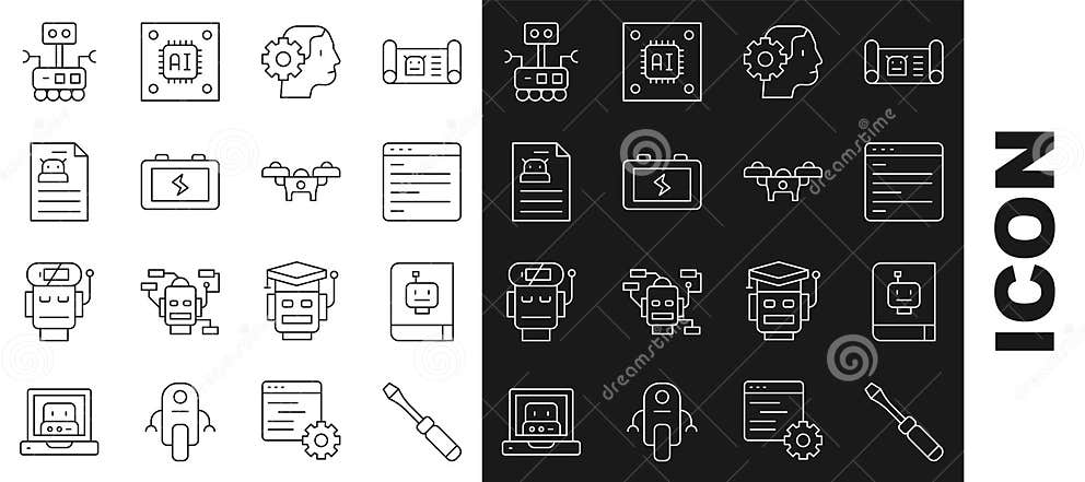 Set Line Screwdriver User Manual Computer Api Interface Humanoid Robot Battery Technical