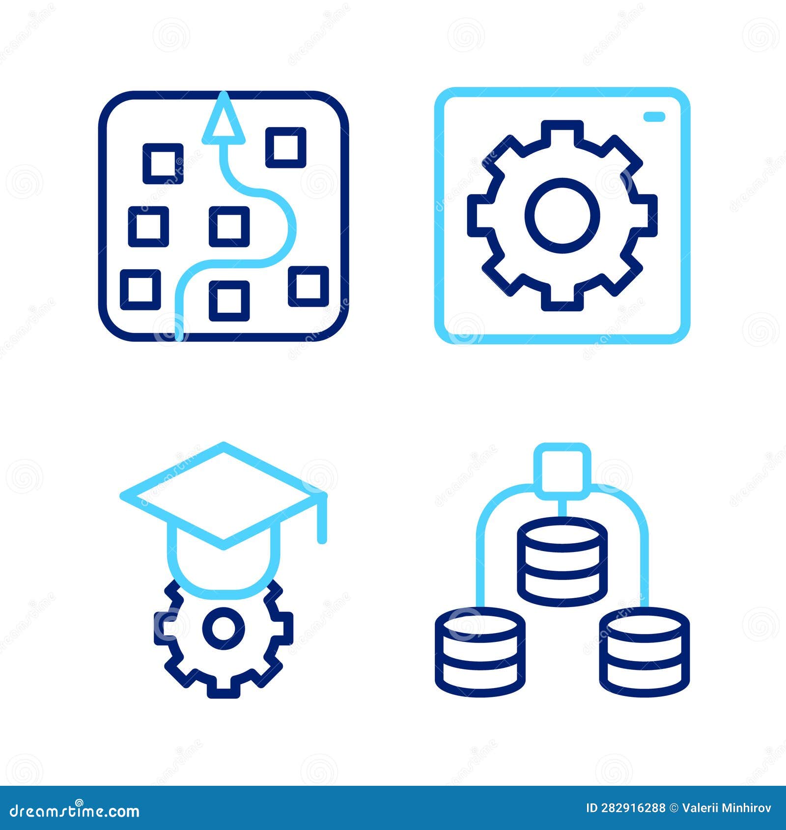 Set Line Server, Data, Graduation Cap, Computer Api Interface and ... Set Line Server, Data, Graduation Cap, Computer Api Interface and ...