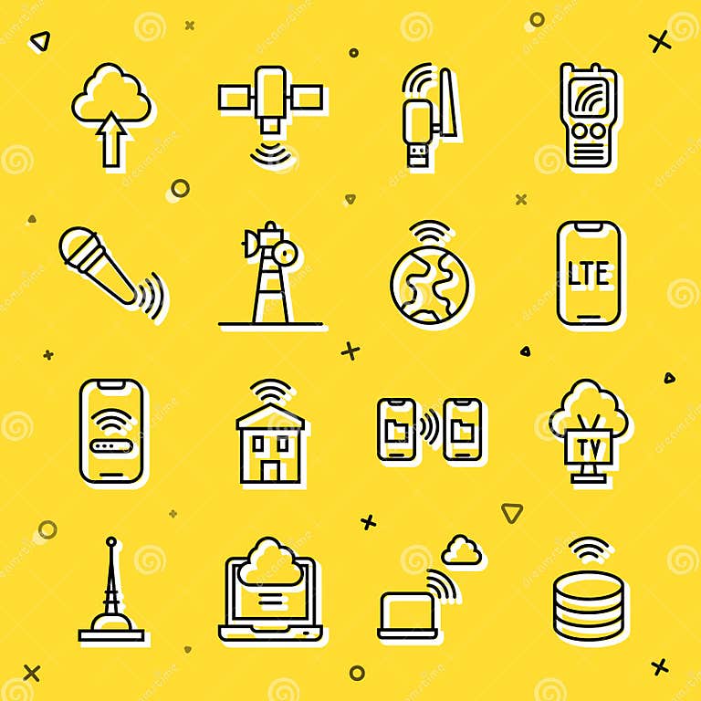 Set Line Smart Data Server, Tv, LTE Network, Usb Wireless Adapter ...