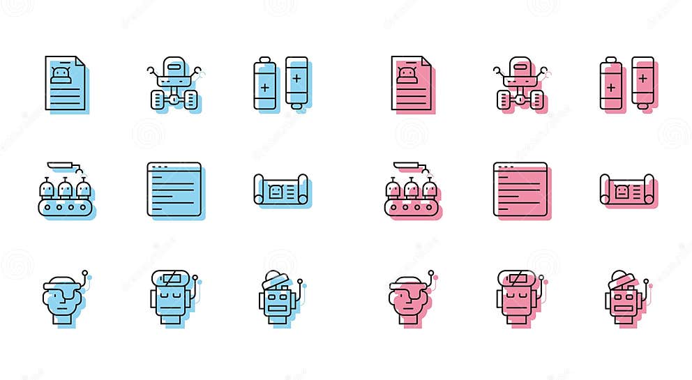 Set Line Smart Glasses, Robot Low Battery Charge, Technical Specification, Computer Api ...