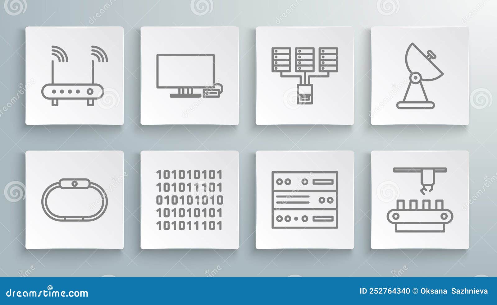 Set Line Smartwatch, Tv, Binary Code, Server, Data, Web Hosting ... Set Line Smartwatch, Tv, Binary Code, Server, Data, Web Hosting ...
