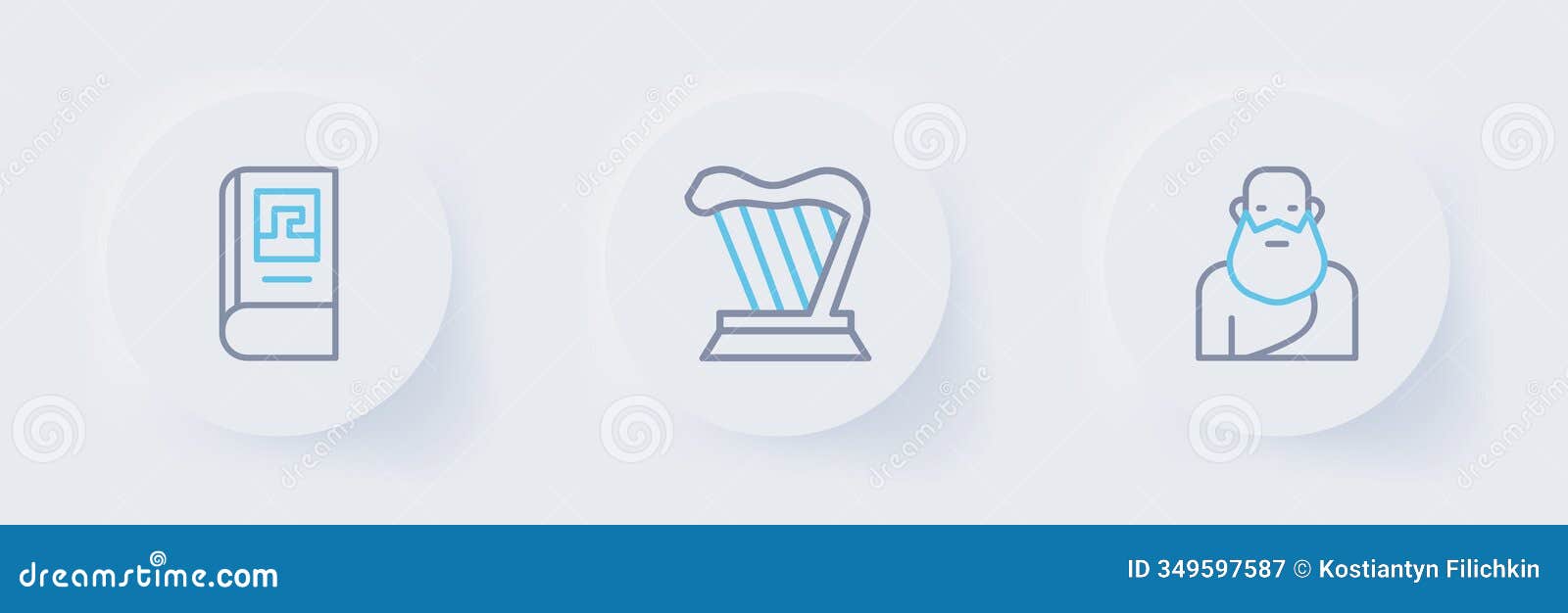 Paper Cut Socrates Icon Isolated On Green And Pink Background. Sokrat ...