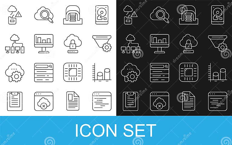 Set Line Software, Data Analysis, Filter Setting, Hangar with Servers, Monitor Graph Chart ...