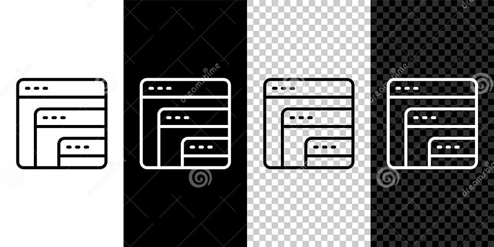 Set Line Software, Web Developer Programming Code Icon Isolated on ... Set Line Software, Web Developer Programming Code Icon Isolated on ...