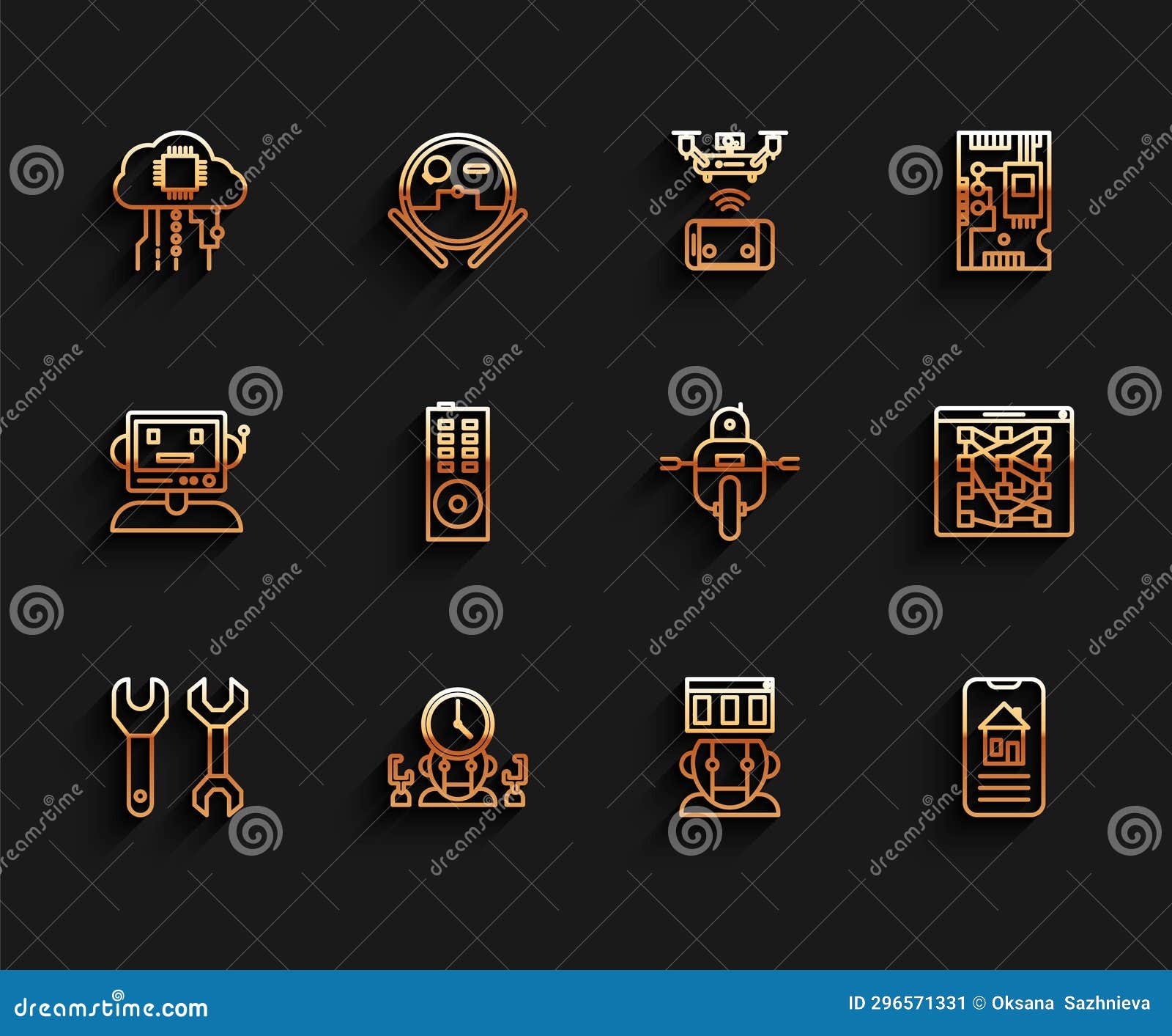 Set Line Spanner, Printed Circuit Board PCB, 3d Scanning System, Robot, Antenna, Remote Control ...