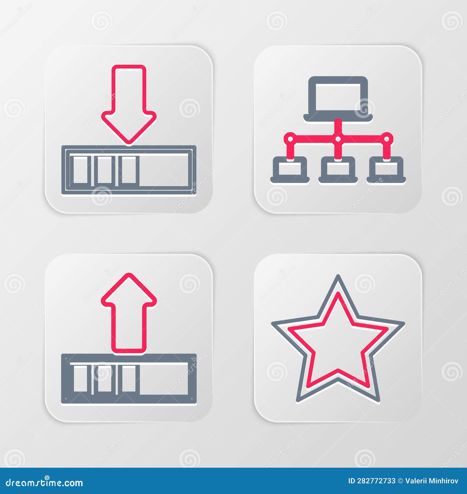 Set Line Star, Loading, Computer Network and Icon. Vector Stock Vector ... Set Line Star, Loading, Computer Network and Icon. Vector Stock Vector ...