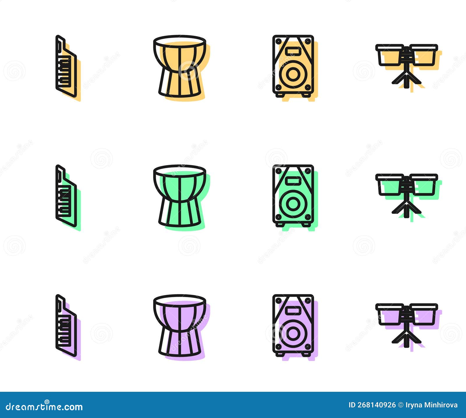 Bongo Icon. Trendy Bongo Logo Concept On White Background From M Vector ...
